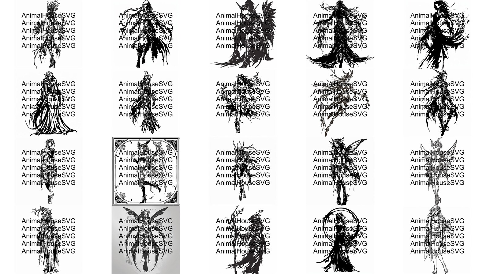 Nymph SVG Pack 48 Unique Designs. Nymph SVG, Nymph JPG, Nymph Lasercut ...