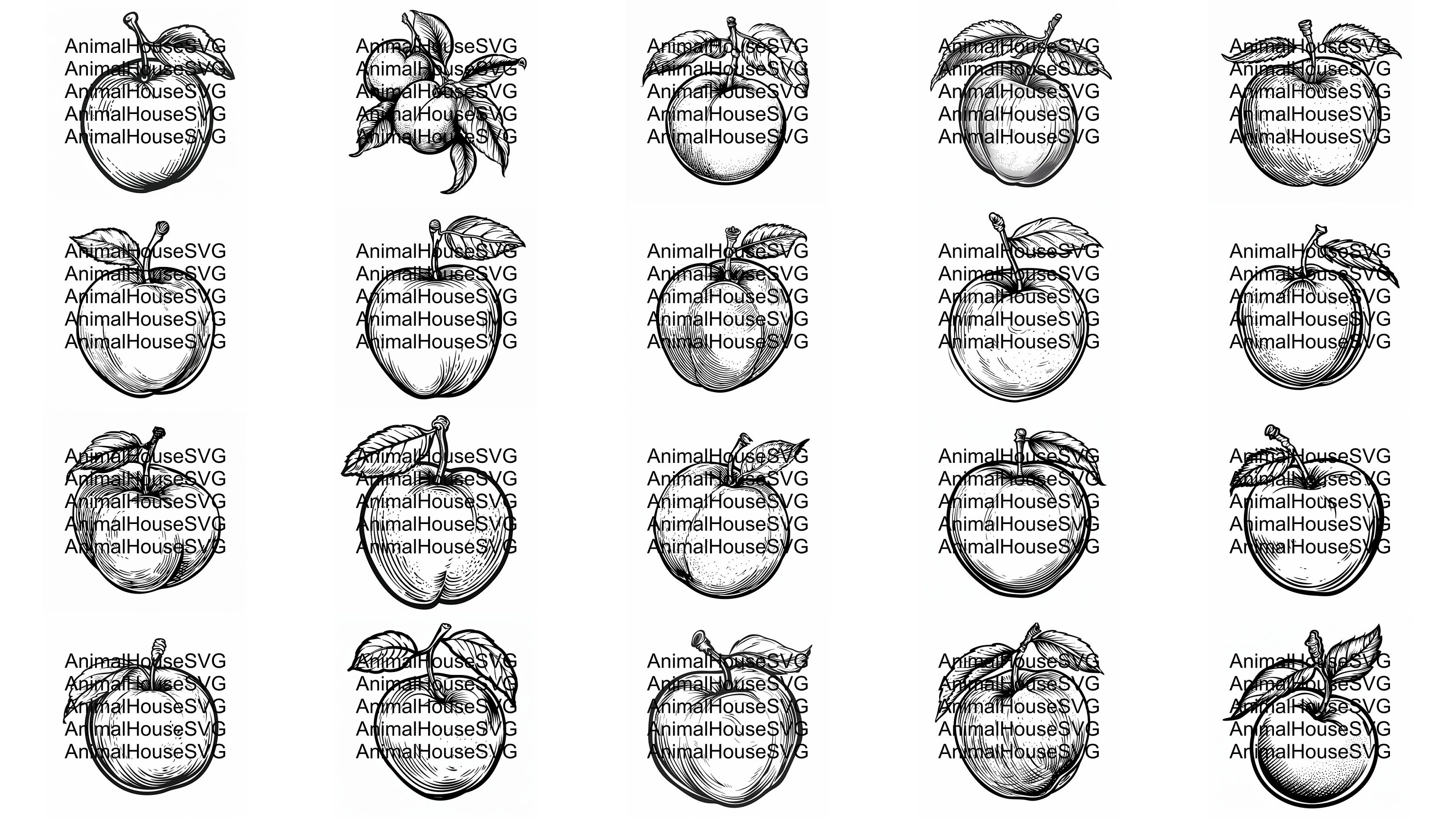 Peach SVG Pack 124 Designs. Peach SVG, Peach, Cricut SVG, Fruit ...