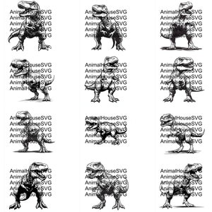 Tyranosaurus Rex SVG Pack 144 Designs. Tyranosaurus Rex SVG ...