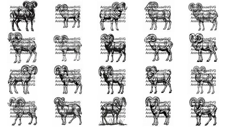 Ram SVG Pack 100+ Unique Designs. SVG, JPG, Cricut Svg, Cnc, Lasercut ...