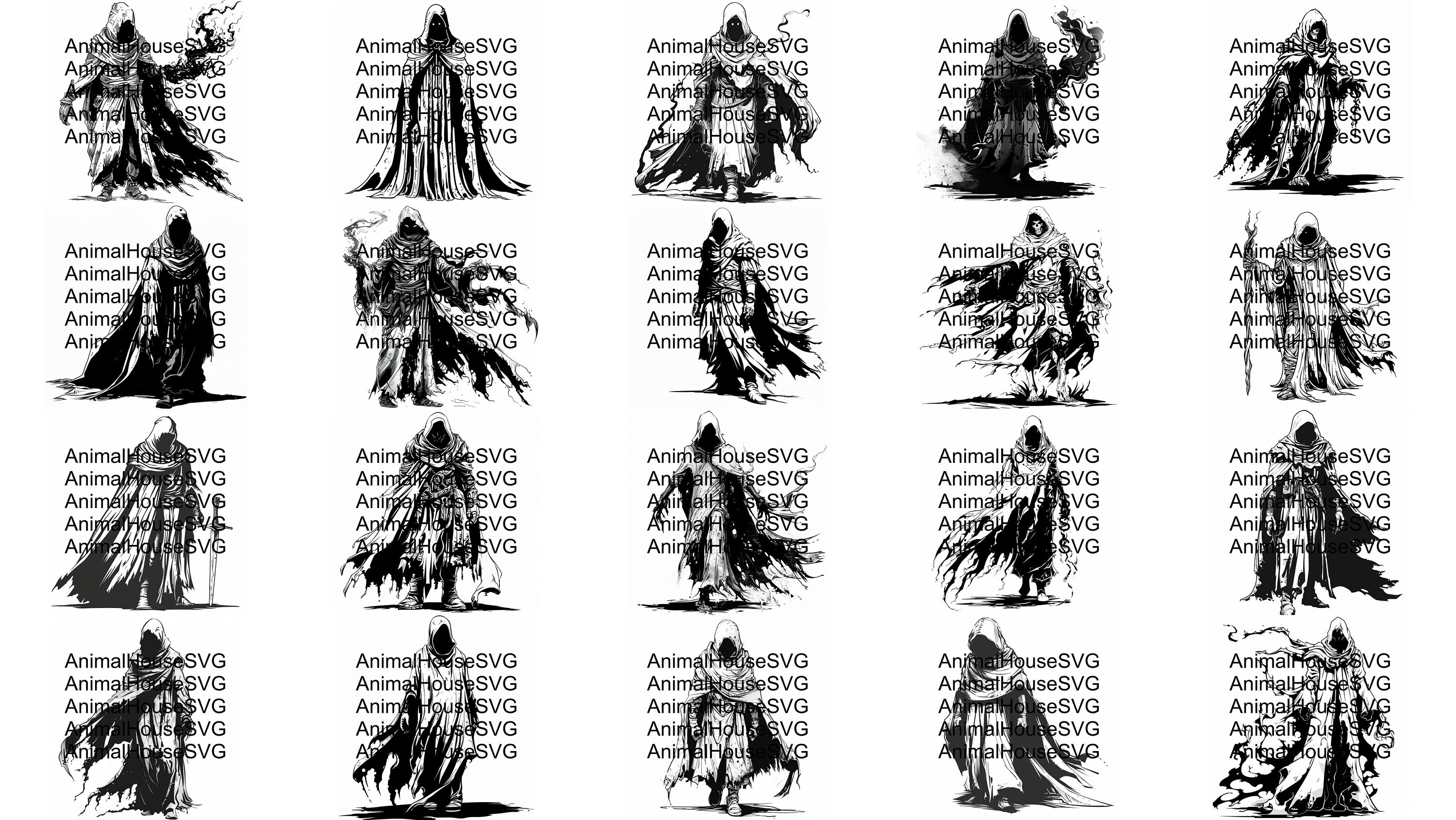 Spectre Clipart: 48 Unique Designs, SVG & PNG (digital Download) - Etsy