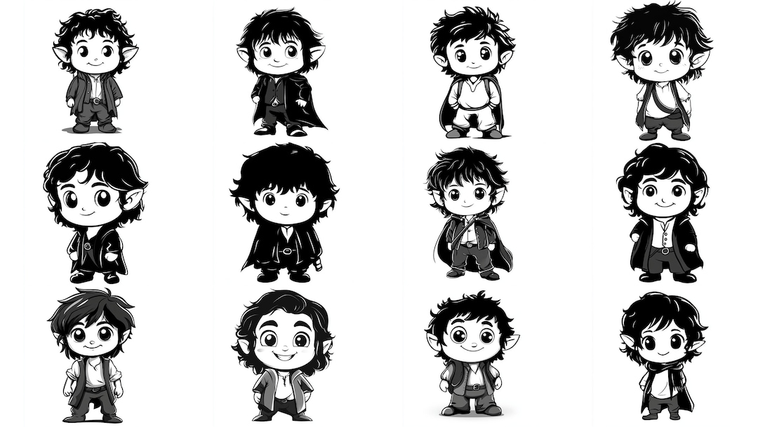 Hobbit SVG Pack 106 Designs. Hobbit SVG, Hobbit PNG, Laser Svg, Hobbit ...