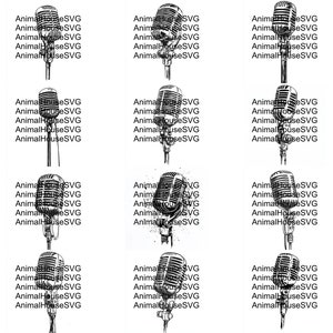 Microphone SVG Bundle: 104 Unique Designs (digital Download) - Etsy