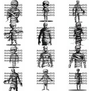 Halloween Mummy SVG Pack 68 Designs. Mummy SVG, Mummy JPG, Mummy ...