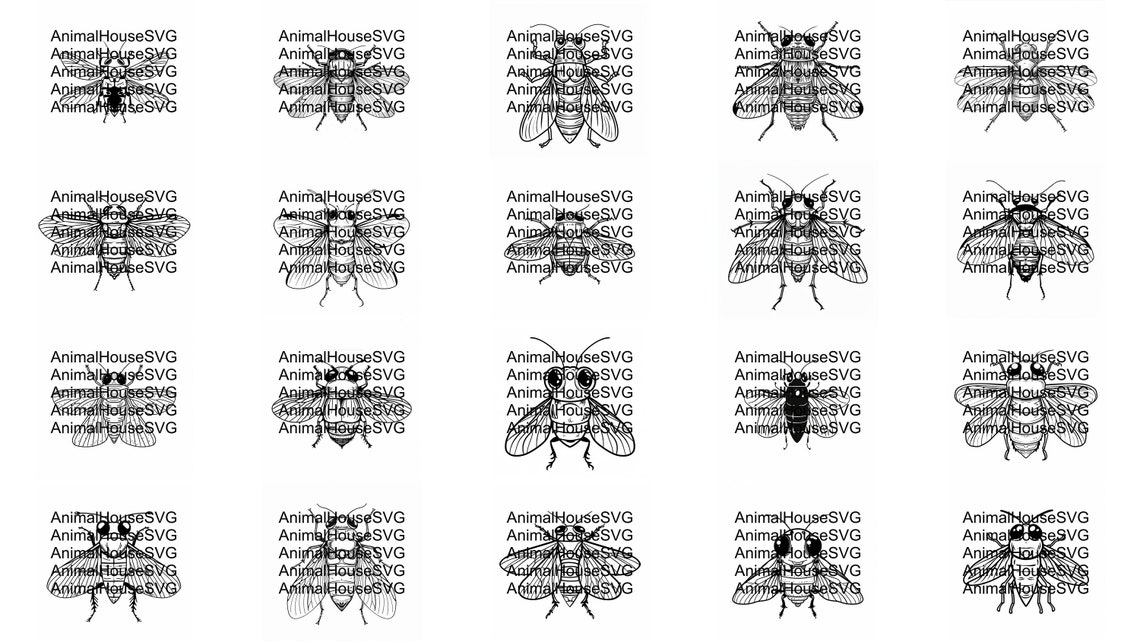 Cute Cicada SVG Pack 96 Unique Designs. Cute Cicada SVG, Cute Cicada ...