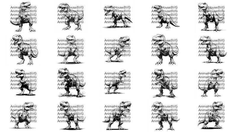 Tyranosaurus Rex SVG Pack 144 Designs. Tyranosaurus Rex SVG ...