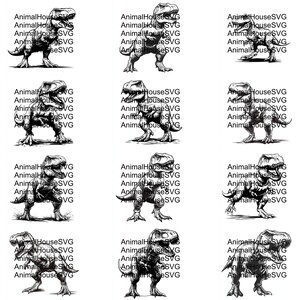 Tyranosaurus Rex SVG Pack 144 Designs. Tyranosaurus Rex SVG ...