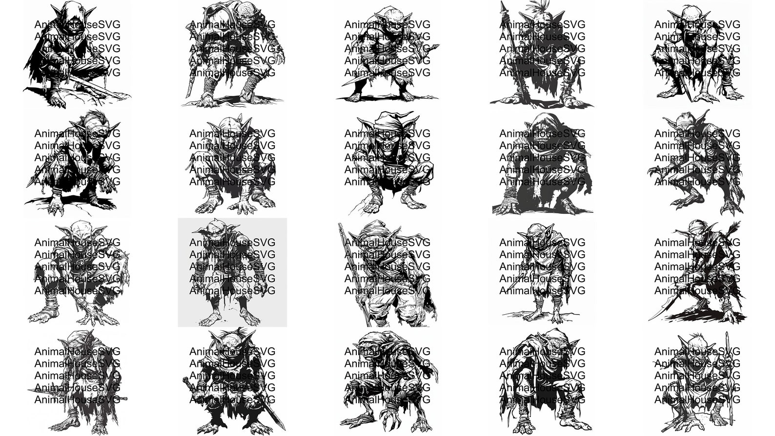 136 Unique Goblin Designs: SVG, JPG, Lasercut, Sublimation (digital ...