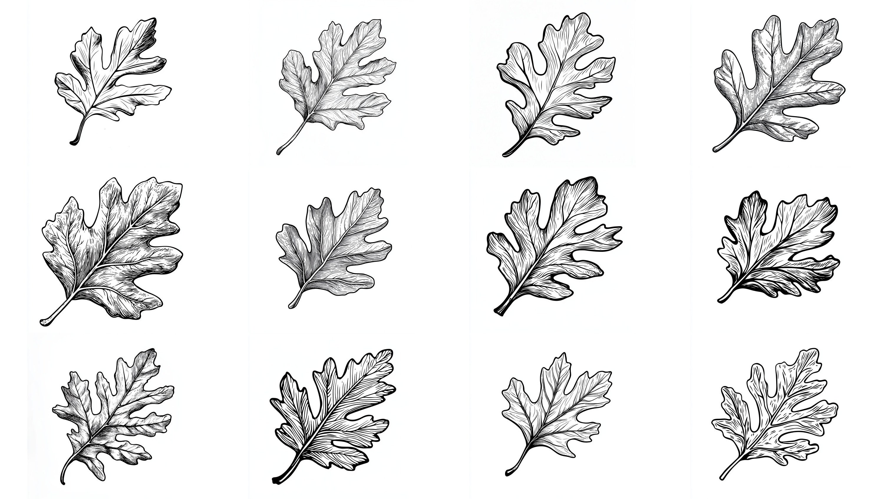 Oak Leaf SVG Pack: 120 Laser Cut Designs (digital Download) - Etsy