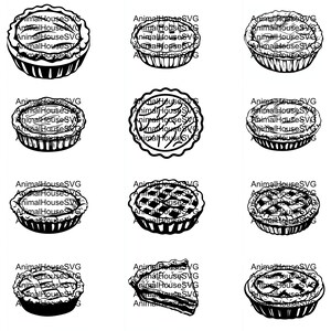 Pie SVG Pack: 220 Unique Designs (digital Download) - Etsy