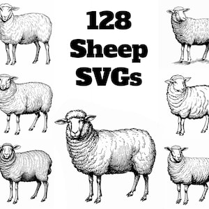 Sheep SVG Bundle: 106 Unique Designs for Cricut, CNC (digital Download ...