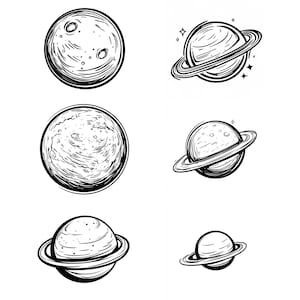 Planets SVG Pack 112 Designs. Planets SVG, Planets PNG, Laser Svg ...