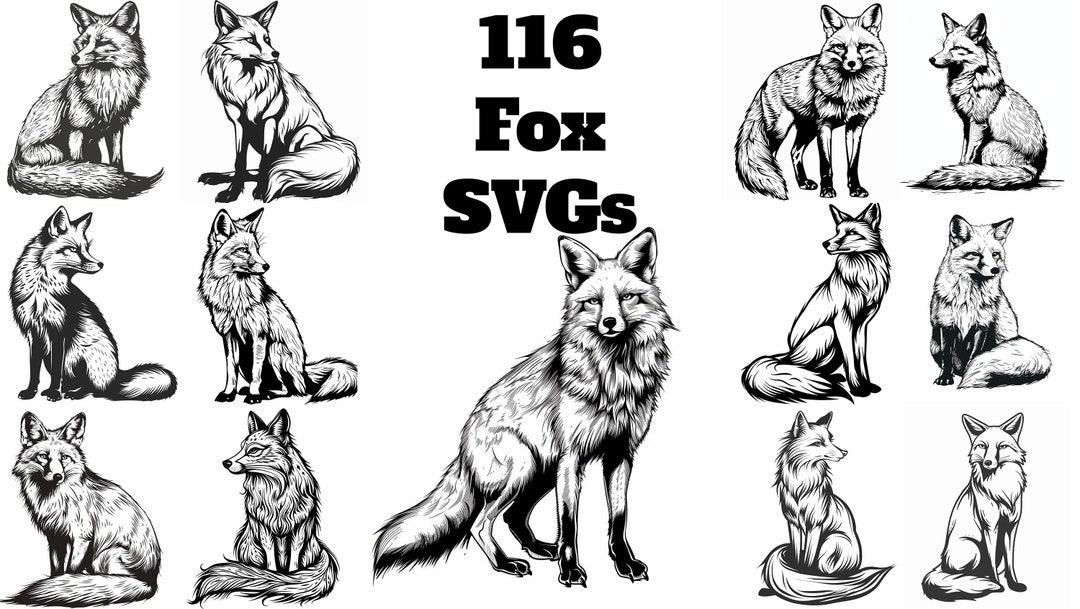 Fox SVG Bundle: 108 Unique Designs (digital Download) - Etsy
