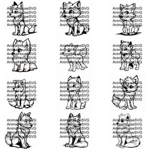 Cute Wolves SVG Pack 144 Unique Designs. SVG, JPG,, Cricut Svg, Cnc ...