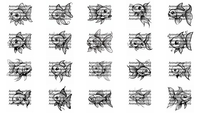 Goldfish SVG Bundle: 116 Unique Designs (digital Download) - Etsy