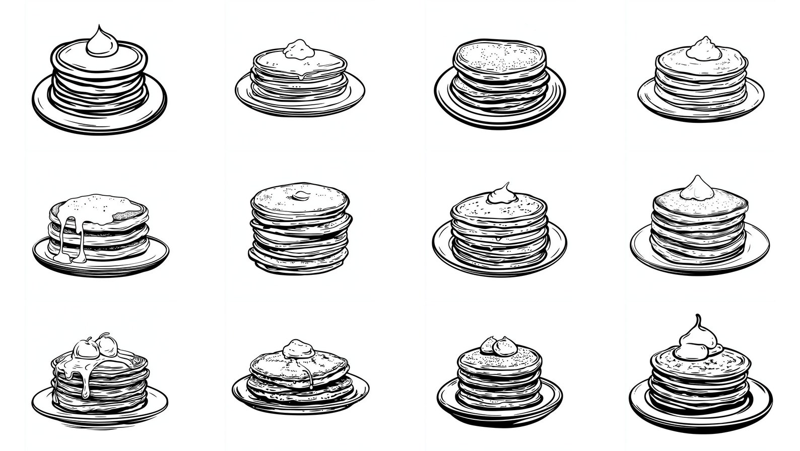 Pancakes SVG Bundle: 108 Unique Designs (digital Download) - Etsy