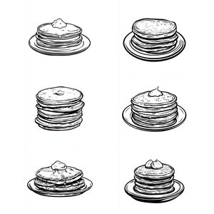 Pancakes SVG Bundle: 108 Unique Designs (digital Download) - Etsy