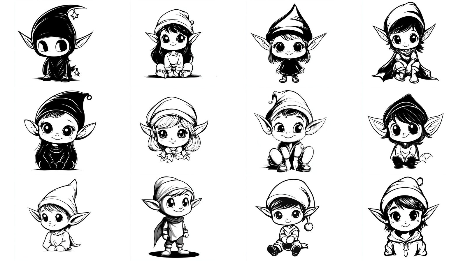Elf SVG Pack 96 Designs. Elf SVG, Elf PNG, Laser Svg, Elf, Clip Art ...