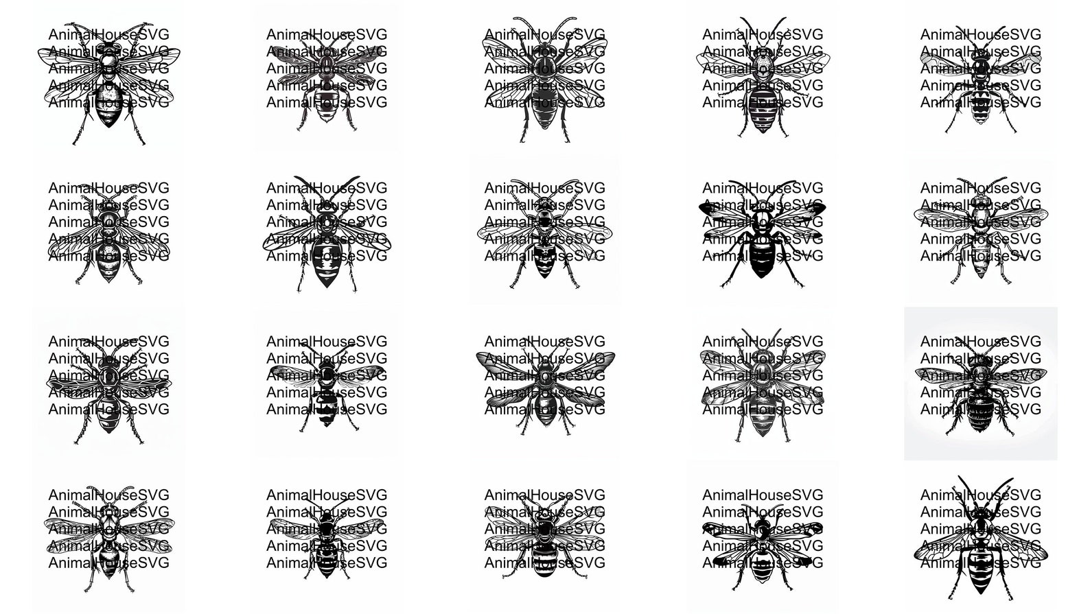 Wasp SVG Bundle: 103 Insect Designs (digital Download) - Etsy