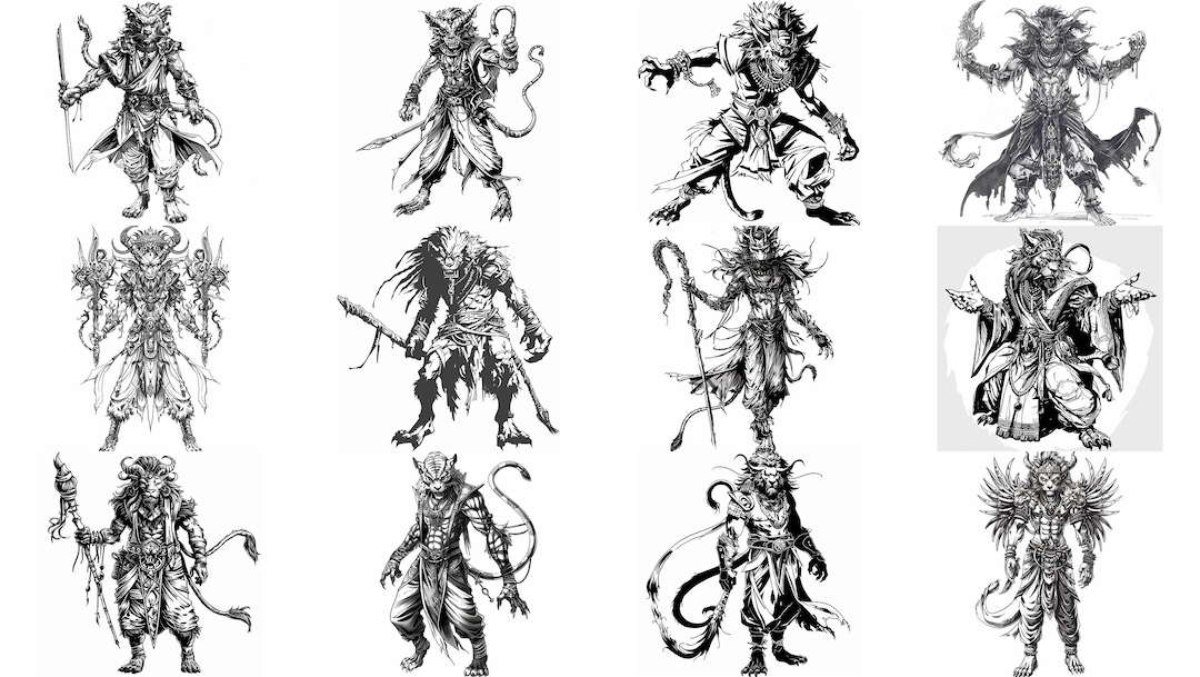 Rakshasa SVG Pack: 48 Unique Designs (digital Download) - Etsy