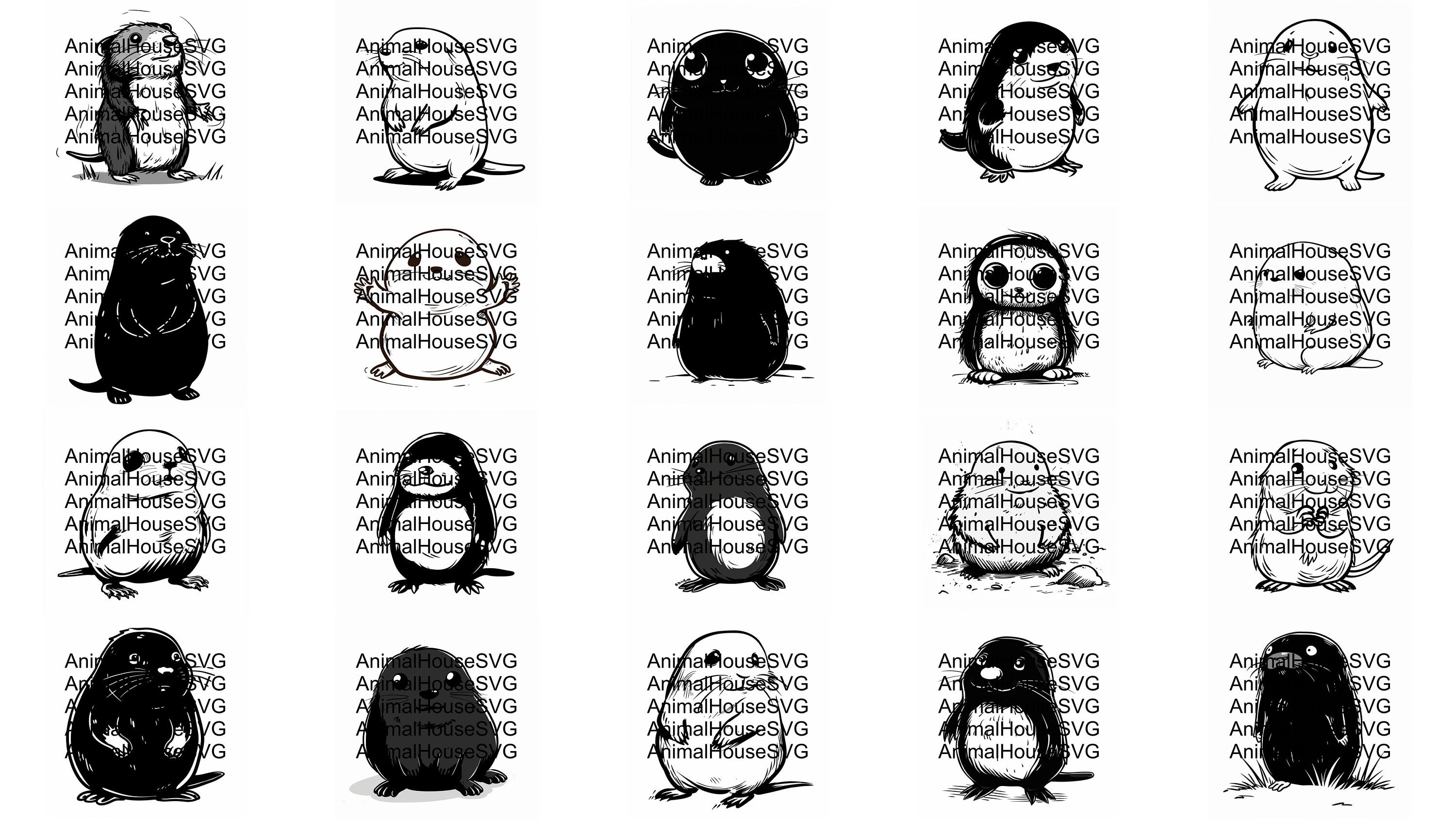Cute Mole SVG Pack 120 Designs. Cute Mole SVG, Cute Mole PNG, Cricut ...