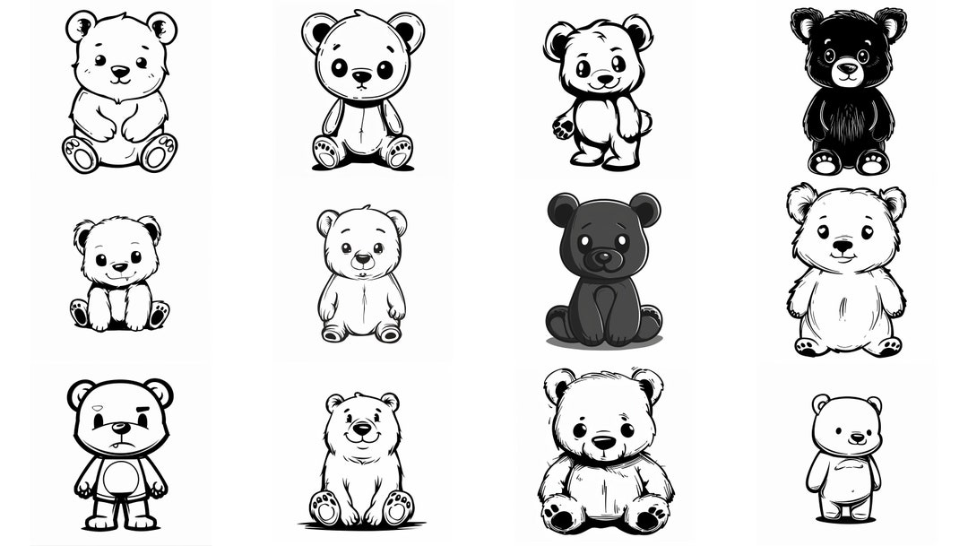 Cute Bears SVG Pack 135 Unique Designs. SVG, JPG,, Cricut Svg, Cnc ...