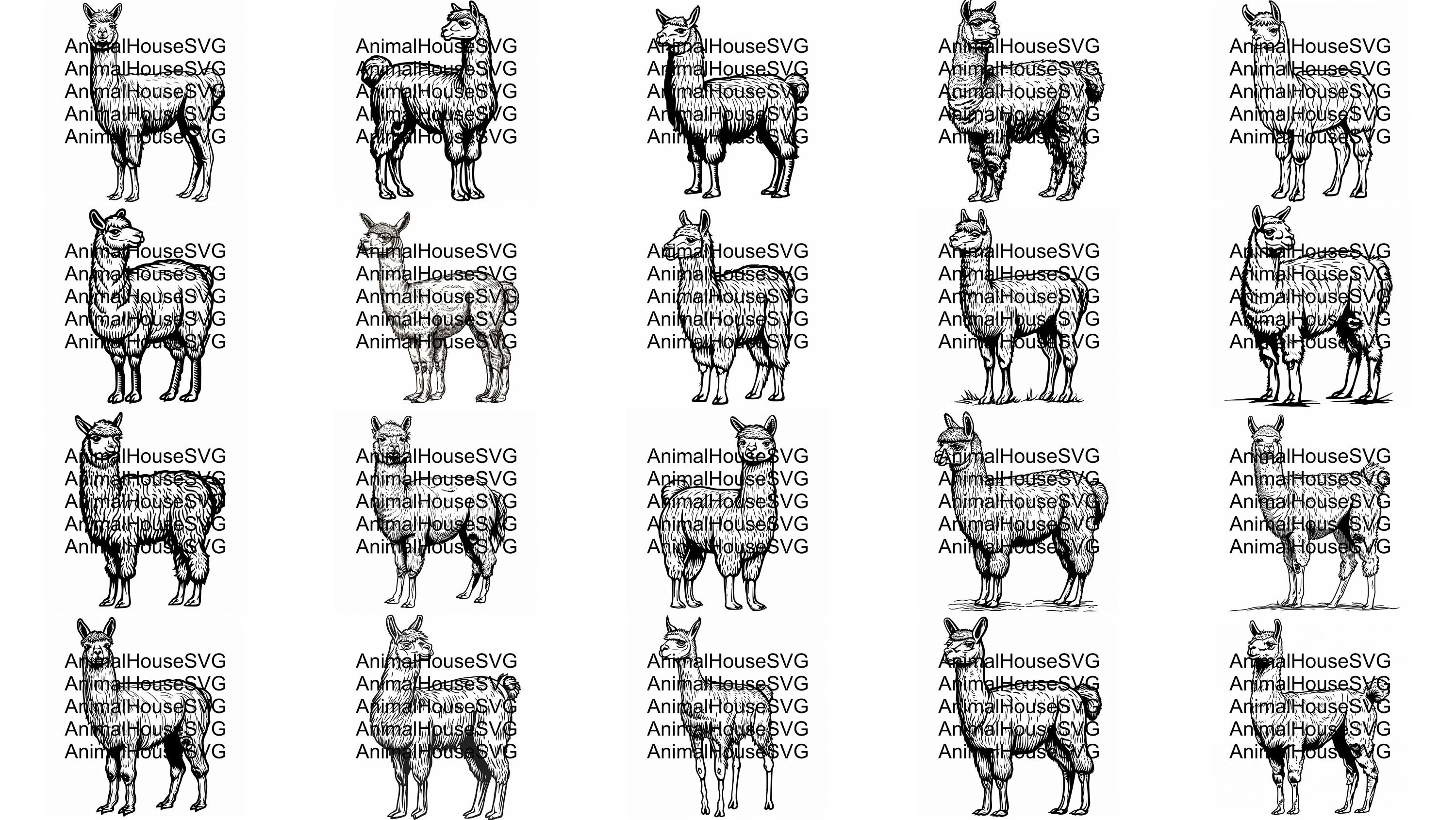 Alpaca SVG Bundle: 132 Unique Designs (digital Download) - Etsy