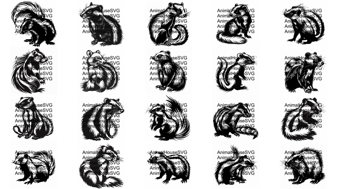 Skunk SVG Bundle: 100+ Unique Designs (digital Download) - Etsy
