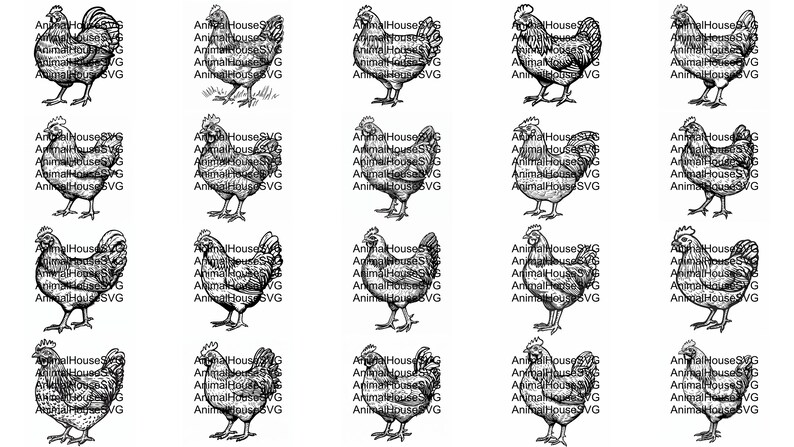 Chicken SVG Bundle: 104 Unique Designs (digital Download) - Etsy