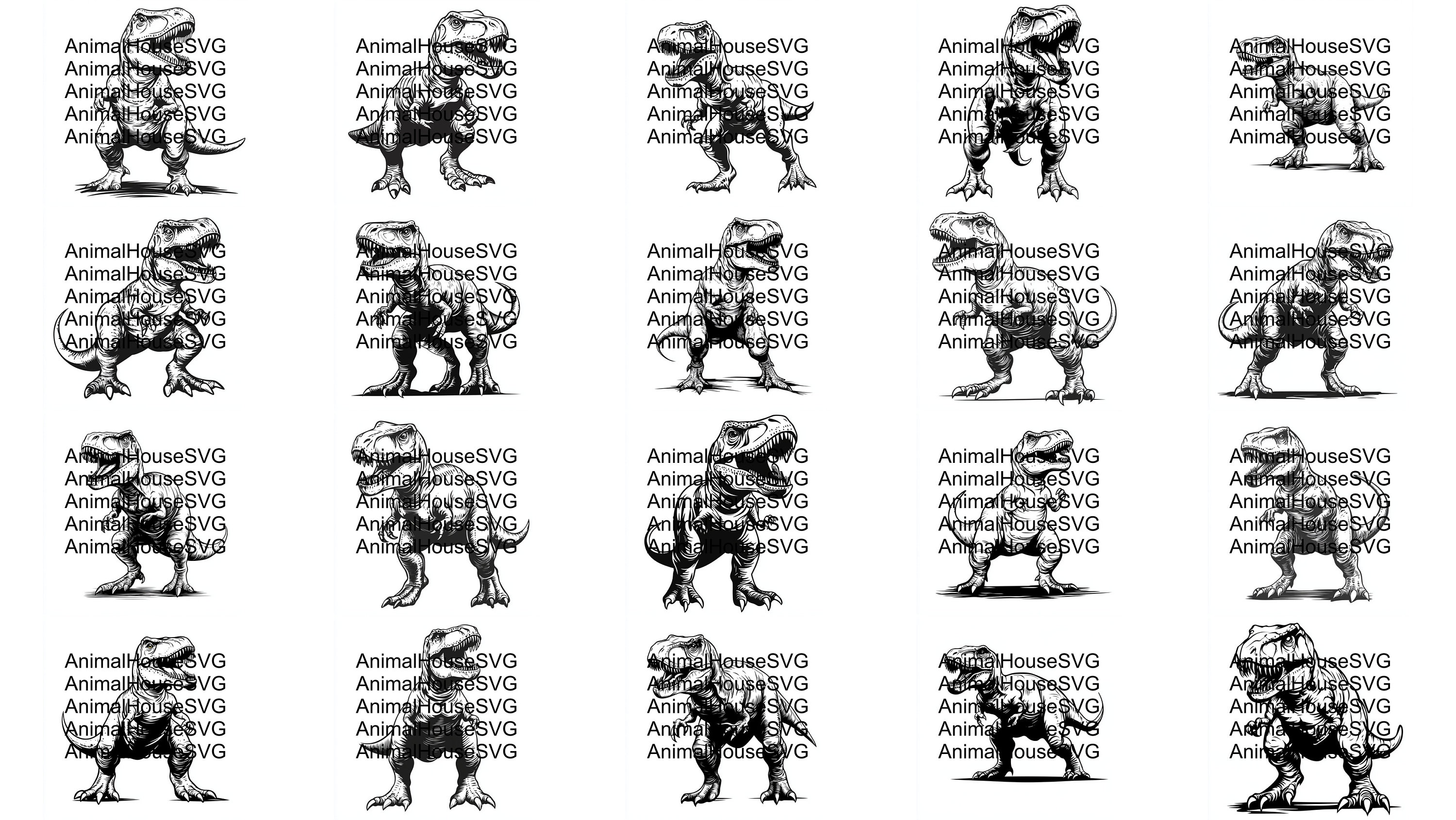 Tyranosaurus Rex SVG Bundle: 144 Dinosaur Designs (digital Download) - Etsy