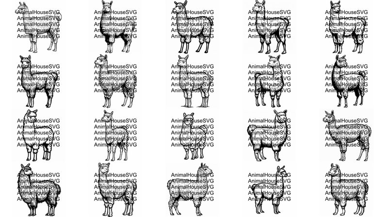 Alpaca SVG Bundle: 132 Unique Designs (digital Download) - Etsy