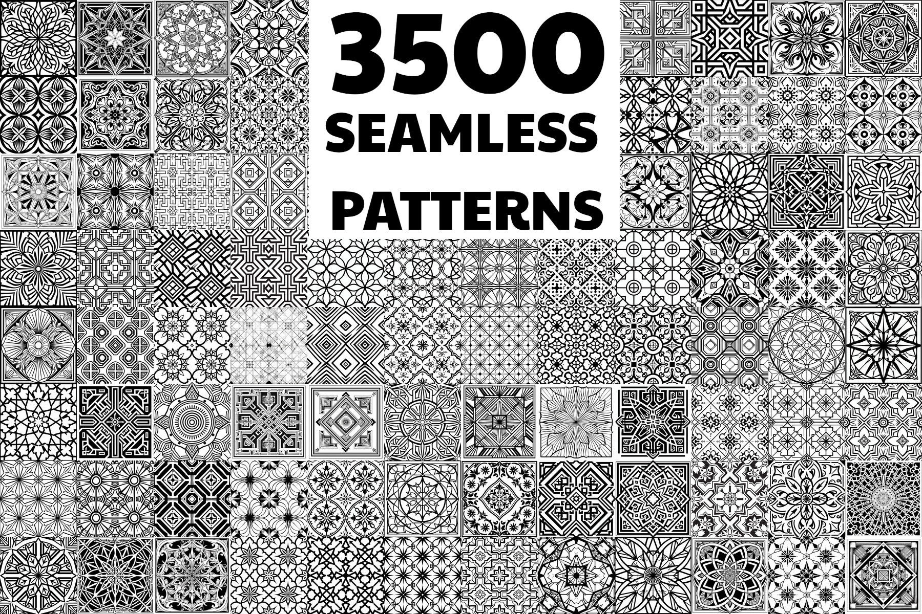3500 Geometric Pattern SVG, Seamless Pattern Svg, Tiled Svgs, Geometric ...