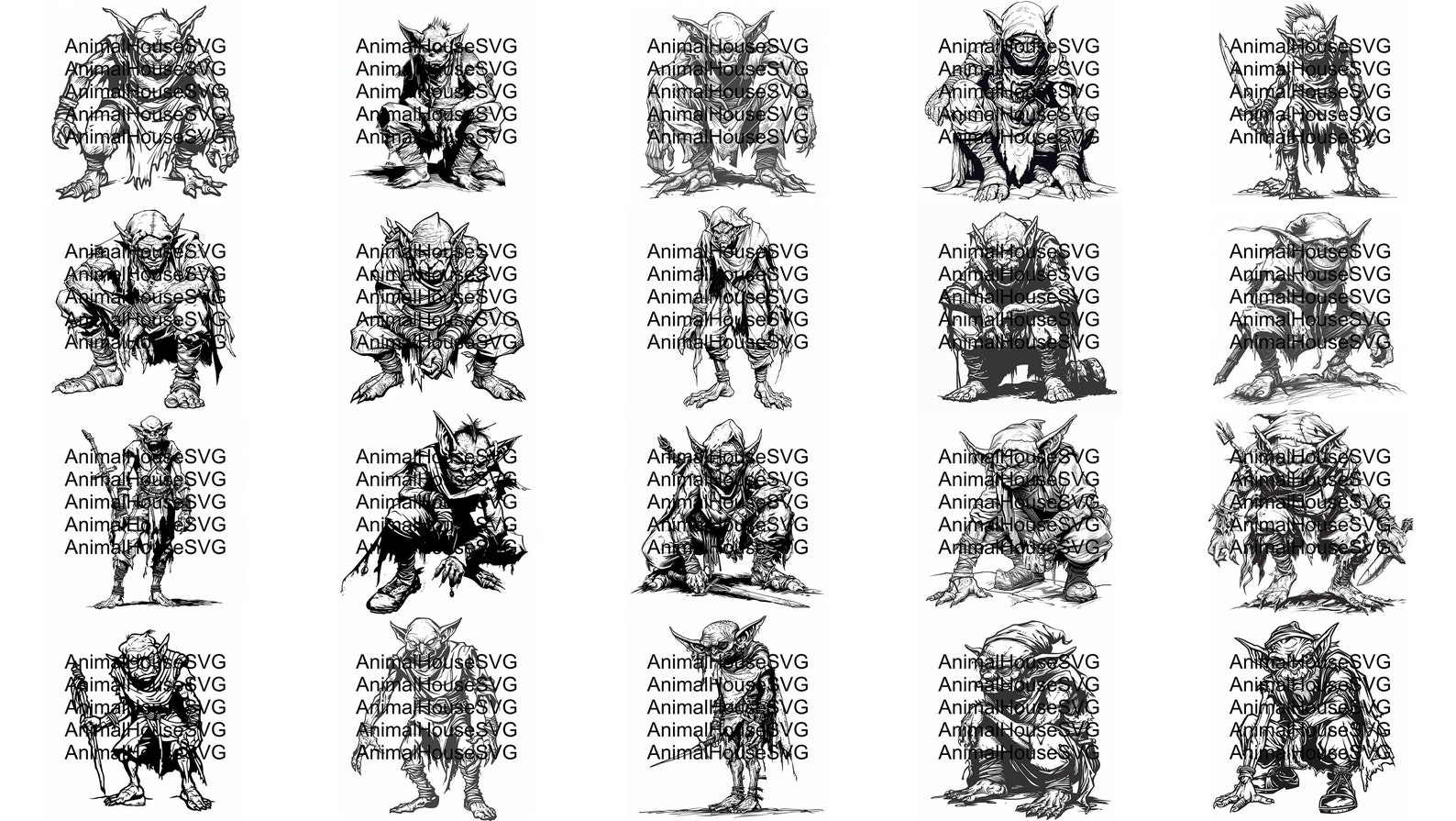 136 Unique Goblin Designs: SVG, JPG, Lasercut, Sublimation (digital ...