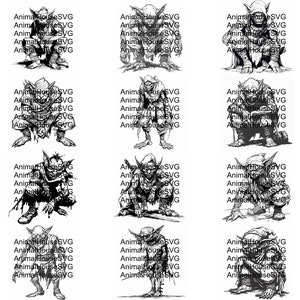 136 Unique Goblin Designs: SVG, JPG, Lasercut, Sublimation (digital ...