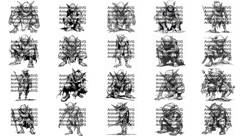 136 Unique Goblin Designs: SVG, JPG, Lasercut, Sublimation (digital ...