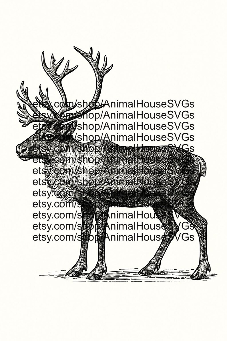 Caribou SVG Bundle: 55 Laser Cut Designs for Cricut, CNC, Glowforge - Etsy
