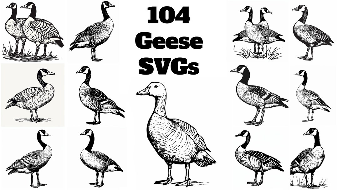 Geese SVG Bundle: 104 Unique Designs (digital Download) - Etsy