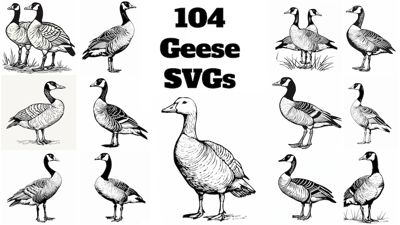 Geese SVG Bundle: 104 Unique Designs (digital Download) - Etsy