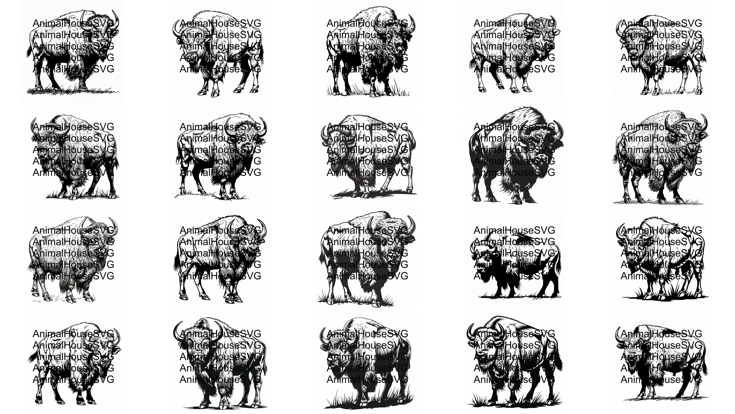 Buffalo SVG Pack 100+ Unique Designs. SVG, JPG, Cricut Svg, Cnc ...