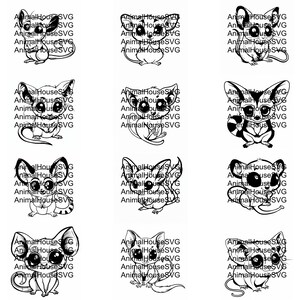 Cute Sugar Glider SVG Pack 112 Designs. Cute Sugar Glider SVG, Cute ...