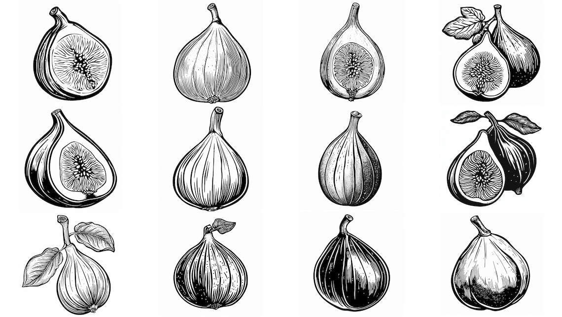 Fig SVG Pack 96 Designs. Fig SVG, Fig, Cricut SVG, Fruit, Lasercut Svg ...