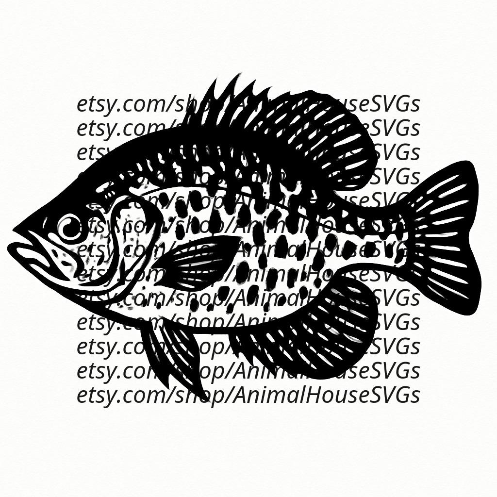 Crappie SVG Bundle: 25 Laser Cut Designs for Cricut, CNC, Sublimation ...