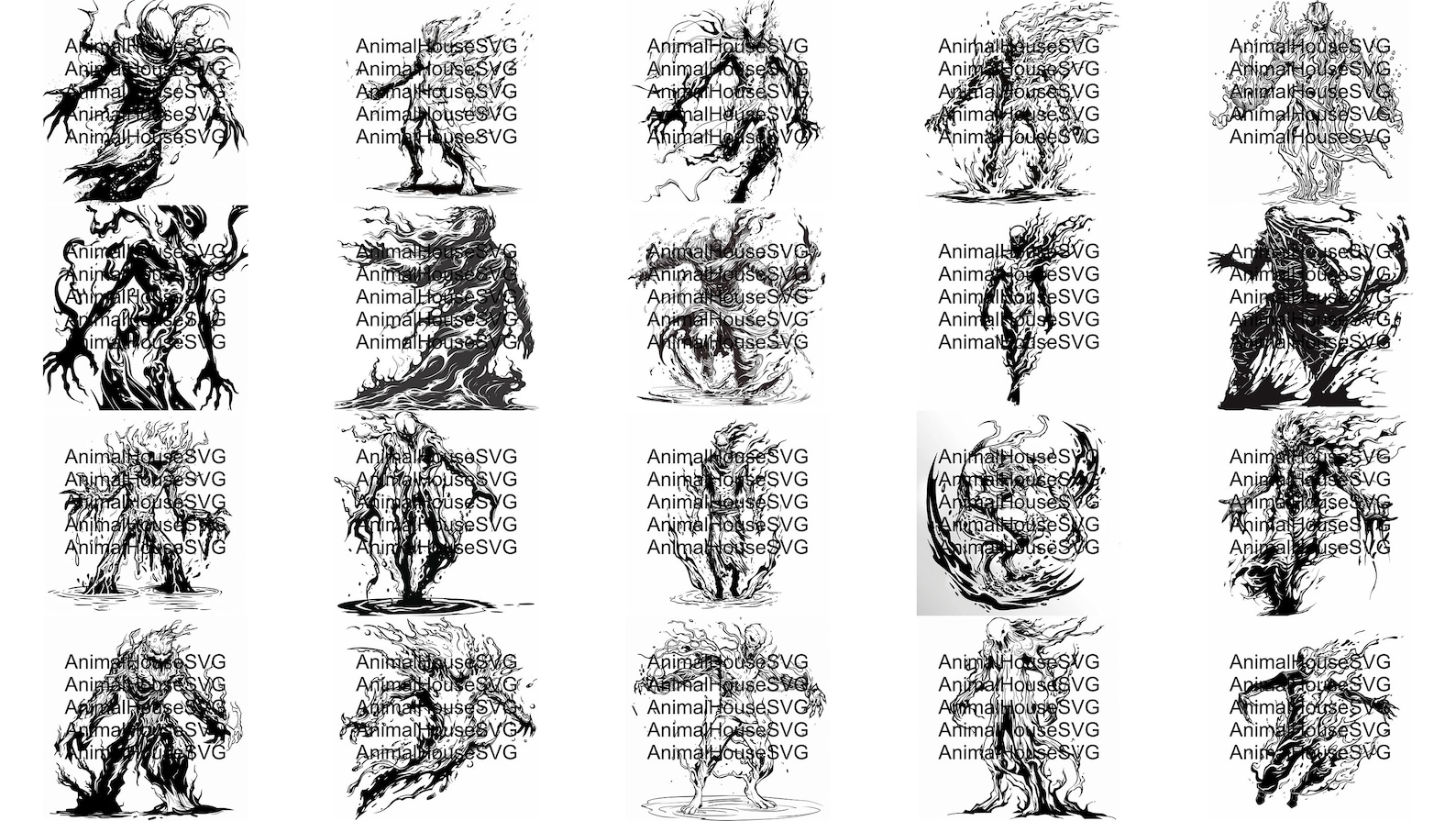 Water Elemental SVG Pack: 48 Unique Designs (digital Download) - Etsy