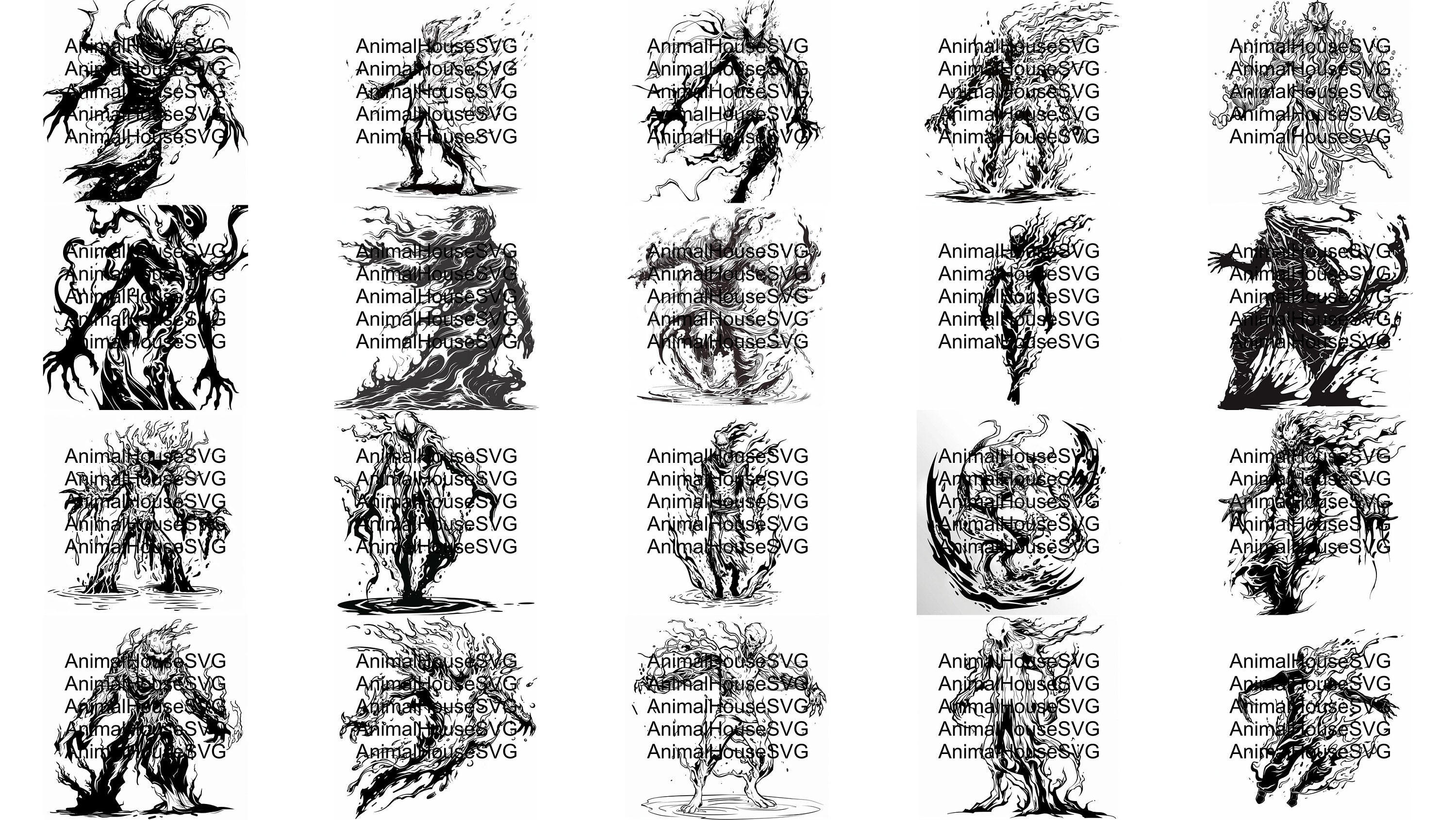 Water Elemental SVG Pack: 48 Unique Designs (digital Download) - Etsy