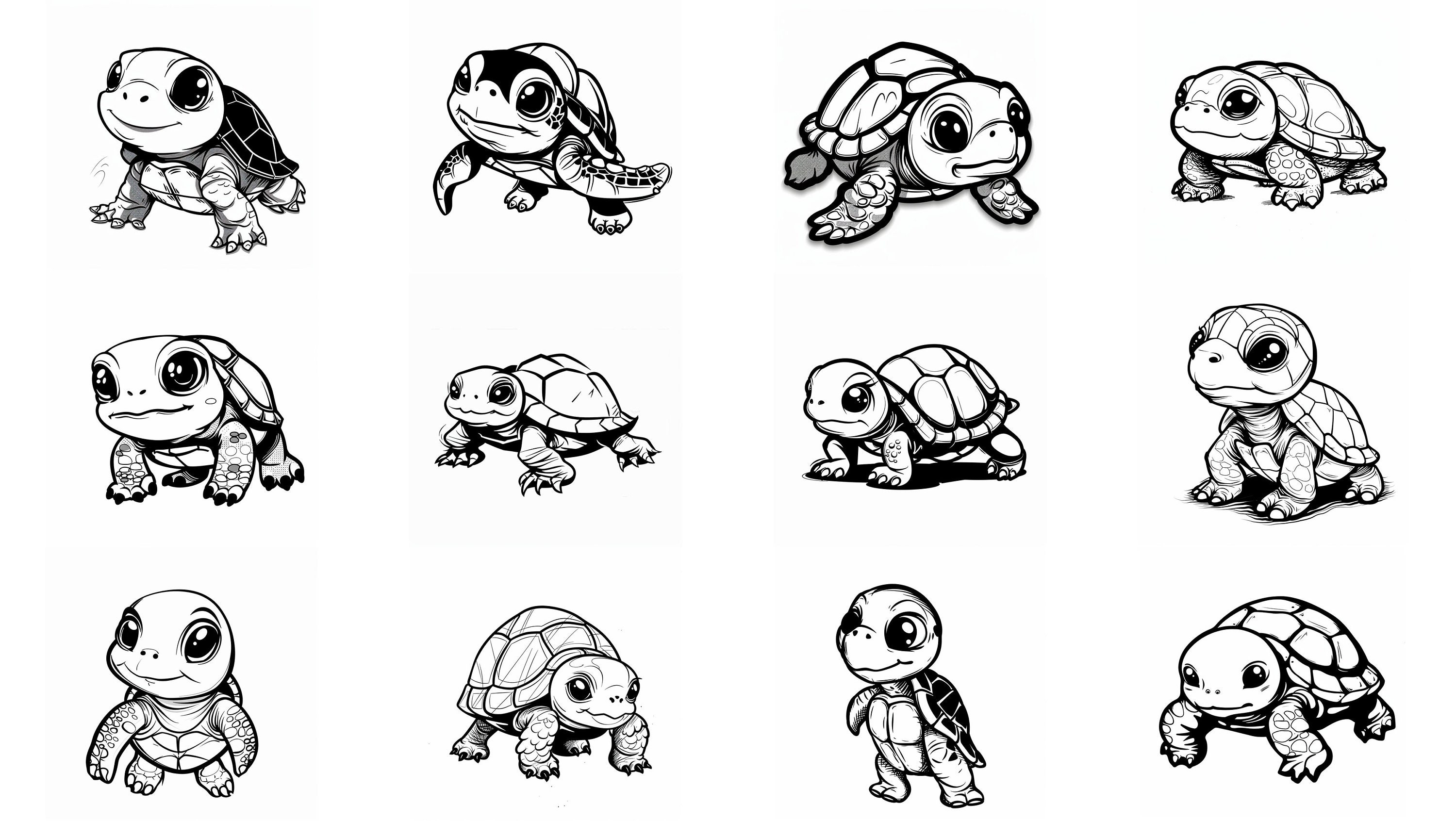 Cute Turtle SVG Pack 112 Unique Designs. SVG, JPG,, Cricut Svg, Cnc ...