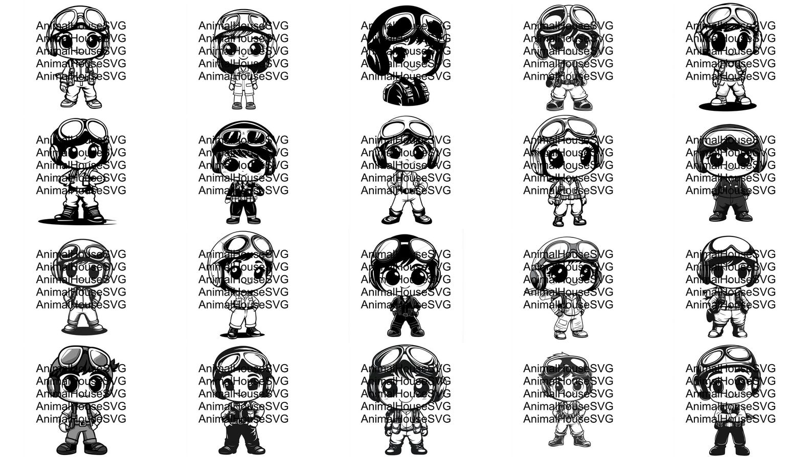 Pilot SVG Pack: 84 Unique Designs (digital Download) - Etsy