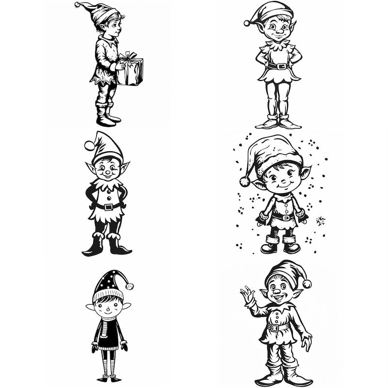 Christmas Elves Svg - Etsy