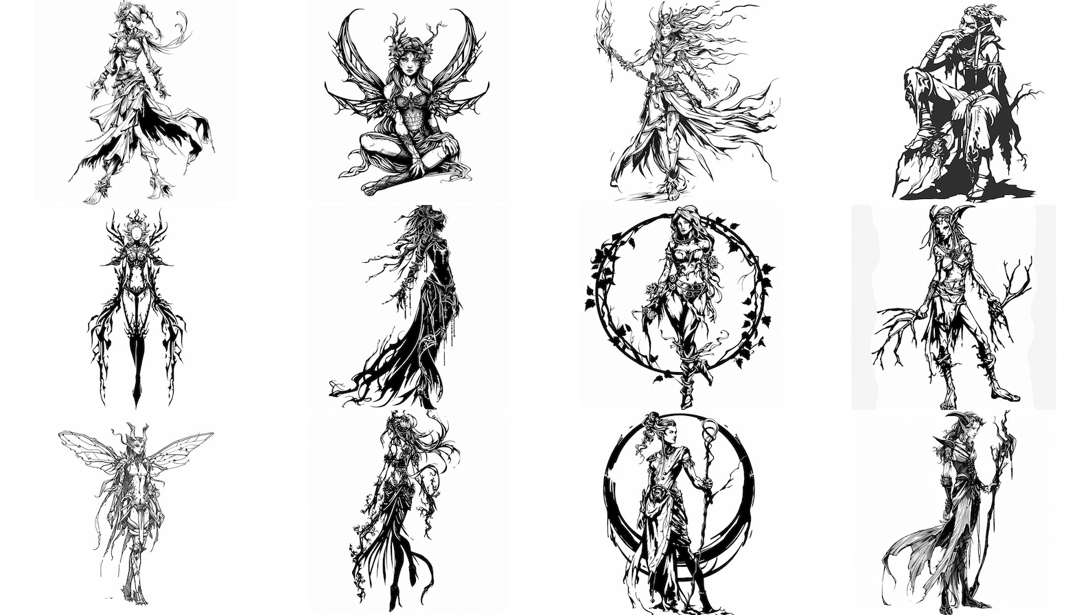 Nymph SVG Pack 48 Unique Designs. Nymph SVG, Nymph JPG, Nymph Lasercut ...