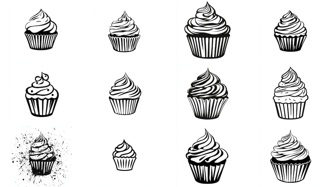 Cupcake SVG Bundle: 144 Designs for Crafts (digital Download) - Etsy