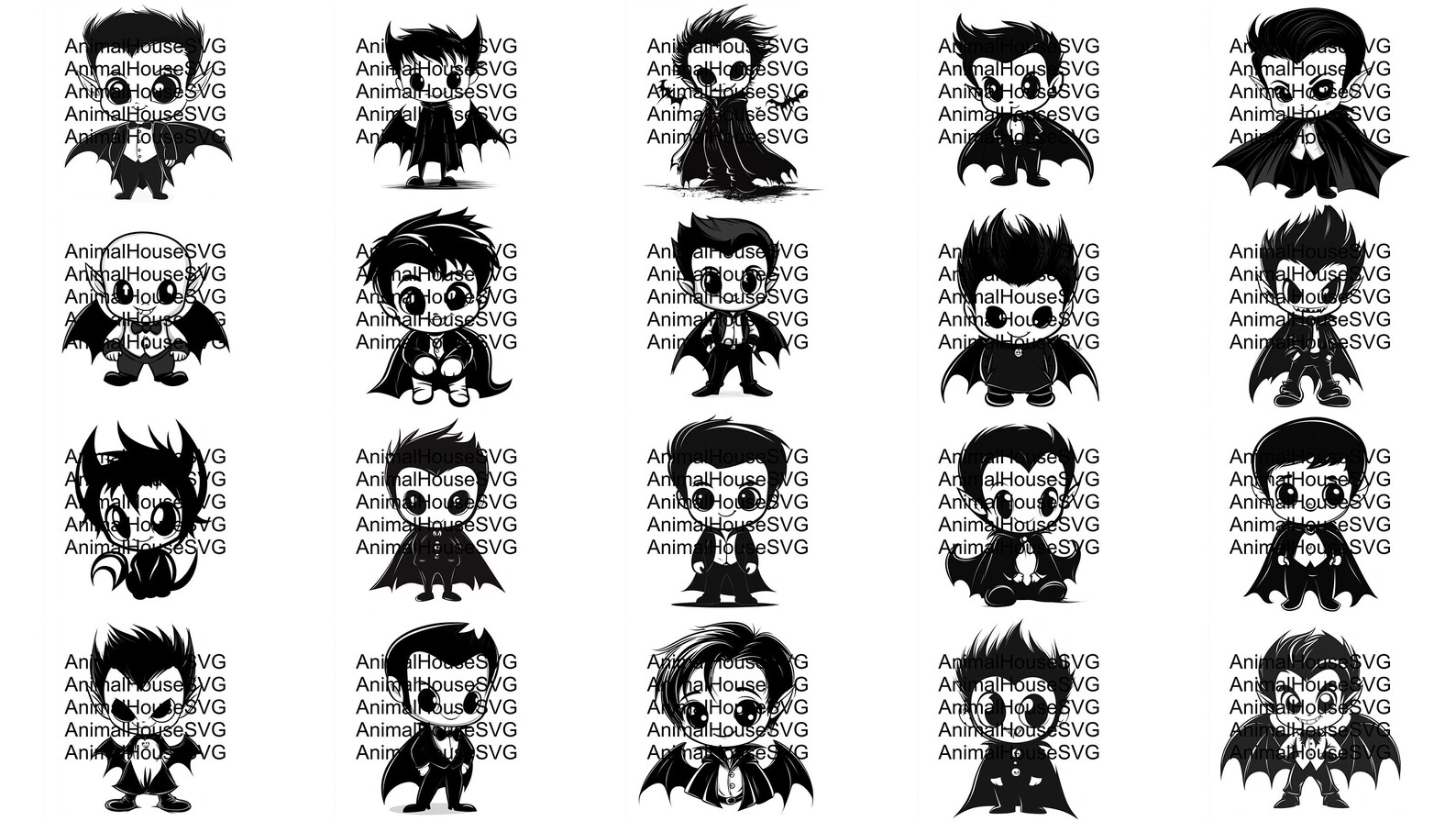 Cute Vampire SVG Pack 113 Designs. Cute Vampire SVG, Cute Vampire PNG ...